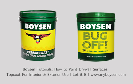 Boysen Tutorials: How to Paint Drywall Surfaces | MyBoysen