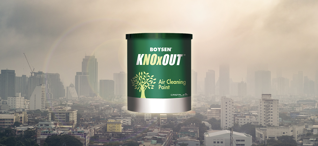 Contribute to Cleaner Air: Boysen KNOxOUT is Paint that Lowers Air ...