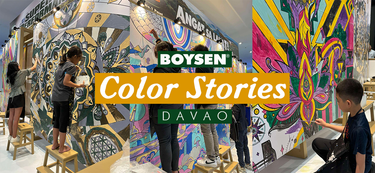 Davaoeños Painted Boysen Color Trend Murals in Philconstruct Mindanao ...