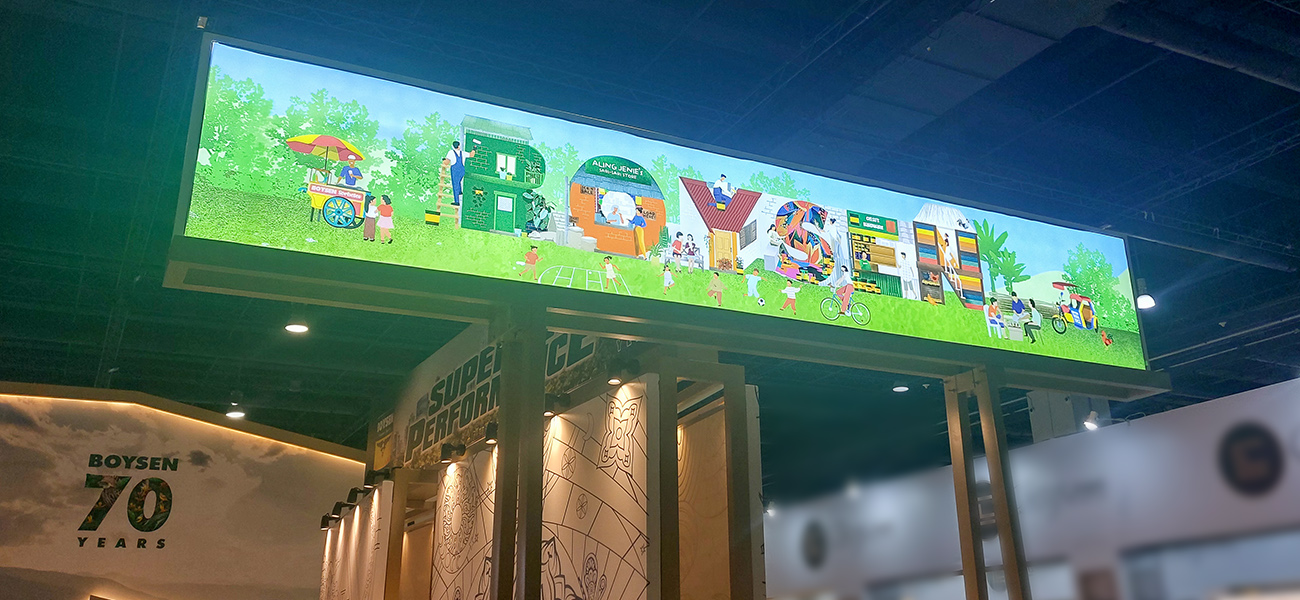 Here are the Exact Paint Colors We Used for the Boysen Booth Mural ...